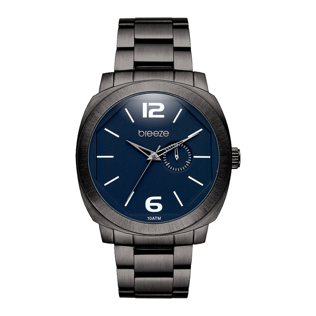 ΑΝΔΡΙΚΟ ΡΟΛΟΙ BREEZE MΑΥΑΝ BLACK | STAINLESS STEEL